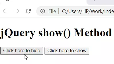 JQuery Show() Método | Explicado 11010_2