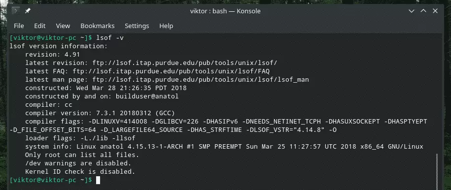 Linux lsof Command 11028_2
