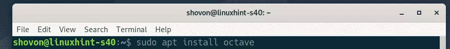 ਡੇਬੀਅਨ 10 'ਤੇ GNU Octave ਨੂੰ ਕਿਵੇਂ ਇੰਸਟਾਲ ਕਰਨਾ ਹੈ 11039_3