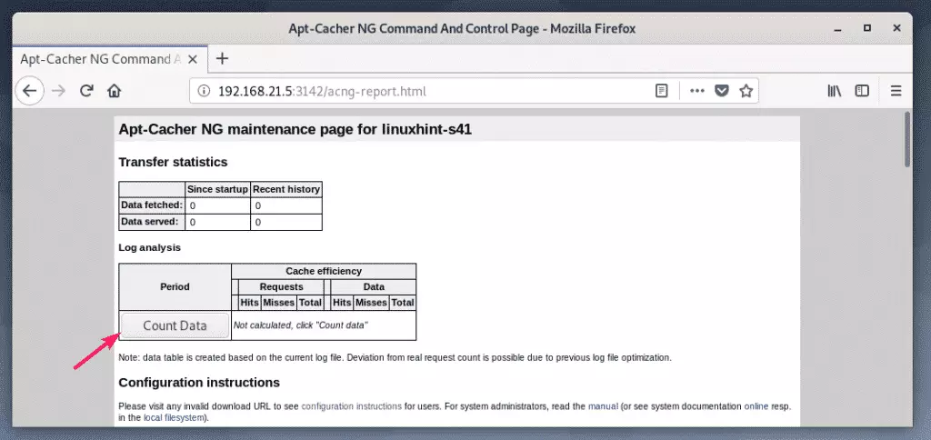 Apt-Cacher-NG белән Debian 10 Package Cache серверын урнаштыру 11041_17