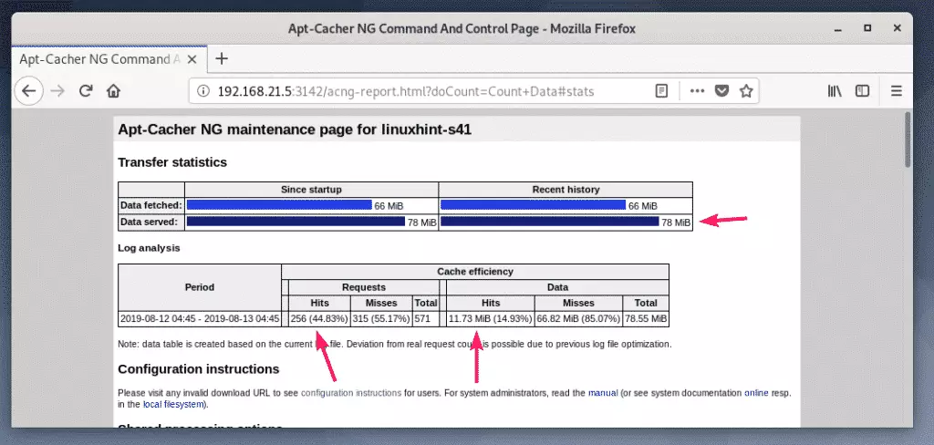 Configuración de un servidor de caché de paquetes de Debian 10 con Apt-Cacher-NG 11041_19