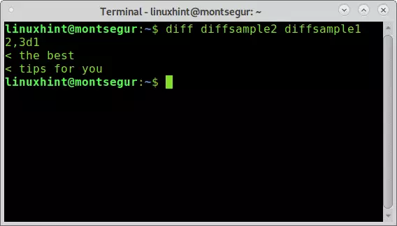 Príklady príkazov diff v systéme Linux 11045_11