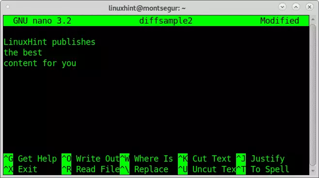 diff Command Izibonelo ku-Linux 11045_4