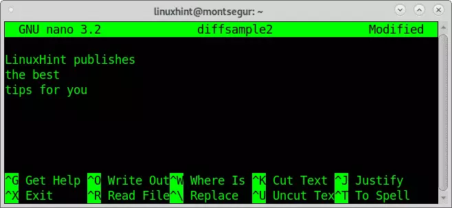 Primjeri naredbi diff u Linuxu 11045_6