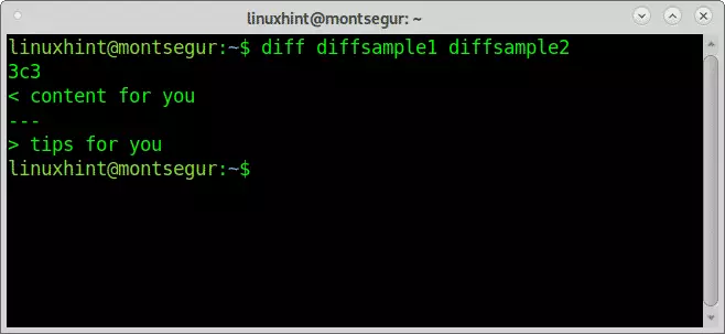 Primjeri naredbi diff u Linuxu 11045_7