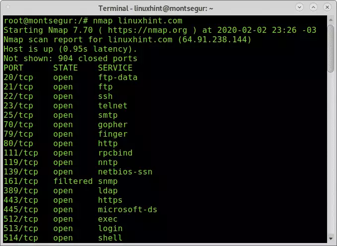 Telnet para uma porta específica para fins de teste 11046_1