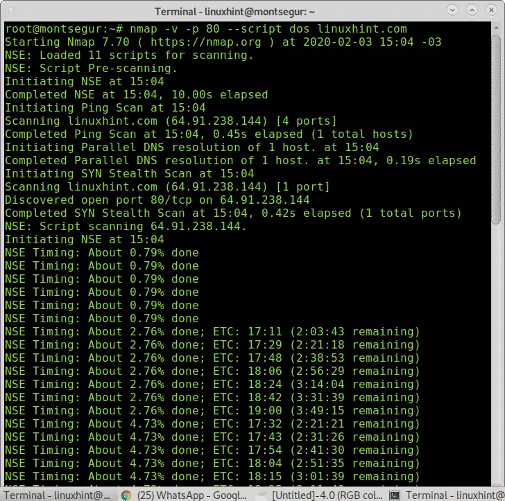 Telnet para uma porta específica para fins de teste 11046_10