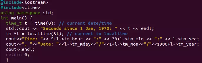 C++ സമയ പ്രവർത്തനം 11083_9