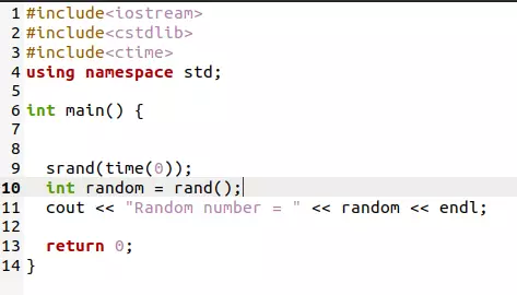 Cum se utilizează funcția Srand în C++ 11091_5