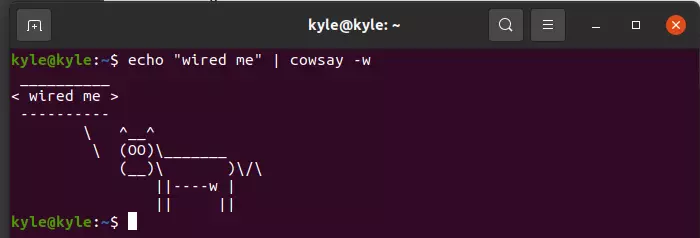 Kuidas kasutada Cowsay Linuxi käsku 110_11
