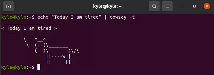 Giunsa Paggamit ang Cowsay Linux Command 110_13