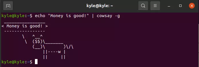 როგორ გამოვიყენოთ cowsay Linux ბრძანება 110_14