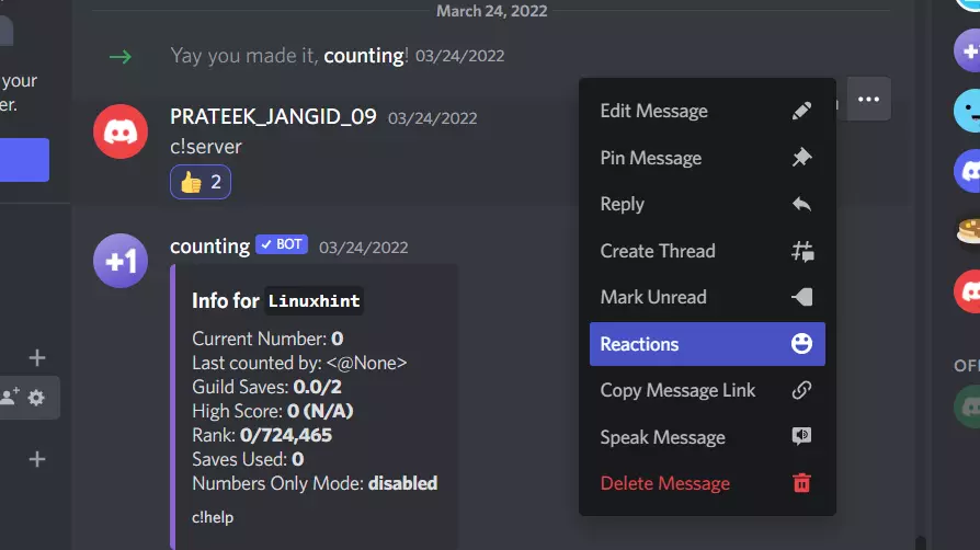 Як прибрати реакцію на повідомлення Discord 1112_2