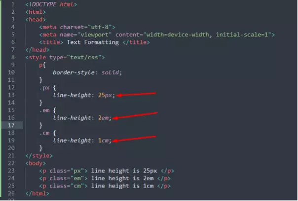 ტექსტის ფორმატირება CSS-ში განმარტებულია 11145_14