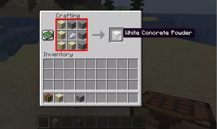 Bagaimana untuk membuat konkrit di Minecraft 11169_3