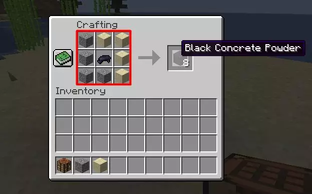 Bagaimana untuk membuat konkrit di Minecraft 11169_4