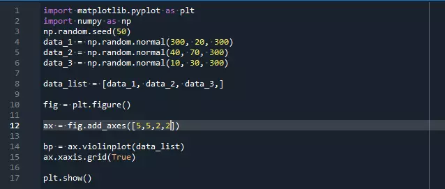 Matplotlib ਵਾਇਲਨ ਪਲਾਟ 11177_5