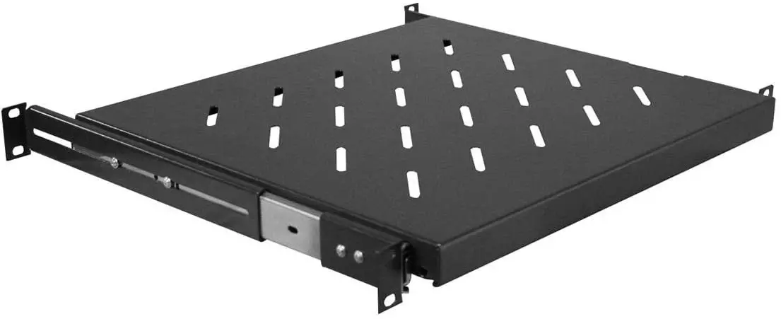 Gator RackWorks Rackmount klizna polica za dodatnu opremu; 1U, dubina 14”.