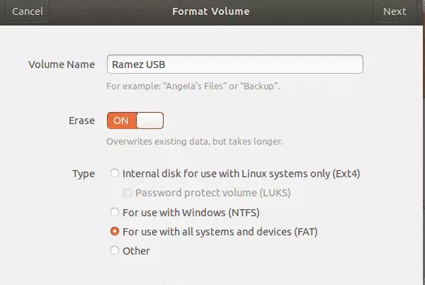 Ubuntu에서 USB 드라이브 또는 SD 카드를 안전하게 지우는 방법 11201_5