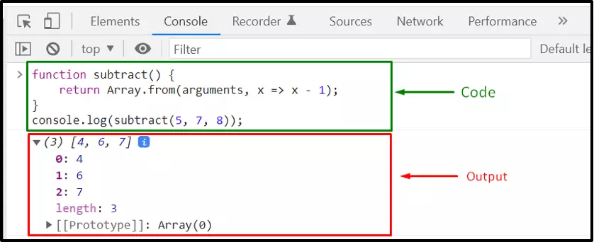 JavaScript Array.from() طريقو 11212_4