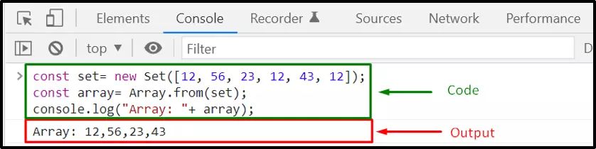 JavaScript Array.from() طريقو 11212_5