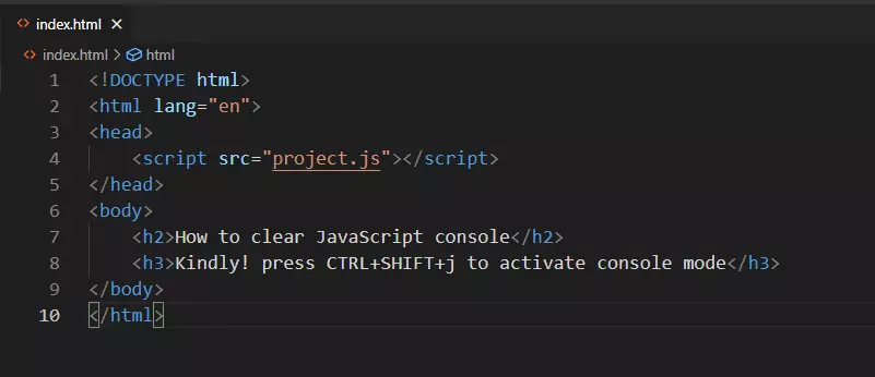 Hoe om JavaScript-konsole skoon te maak 11213_3