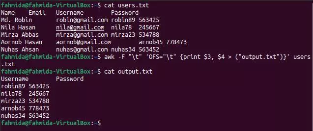 So analysieren Sie die tabulatorgetrennte Datei mit `awk` 11249_4