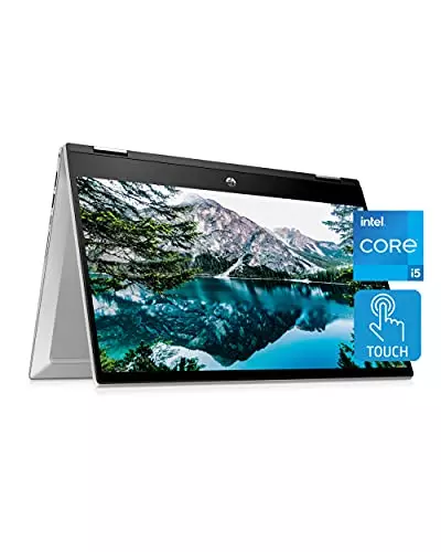 HP Pavilion x360 14 дюймдук сенсордук ноутбук, 11-муундагы Intel Core i5-1135G7, 8 ГБ оперативдүү эс, 256 ГБ SSD сактагыч, Full HD IPS дисплей, Windows 10 Home OS, Батареянын узак мөөнөтү, иштөө жана агым (14-dw1024nr, 201)