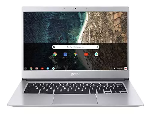 Acer Chromebook 514، CB514-1HT-C6EV، Intel Celeron N3450، صفحه نمایش لمسی 14 اینچی Full HD، 4 گیگابایت LPDDR4، 64 گیگابایت eMMC، صفحه کلید با نور پس زمینه، Google Chrome