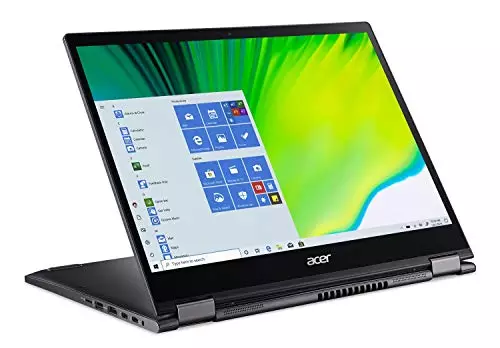Laptop convertibil Acer Spin 5, 13,5 inchi 2K 2256 x 1504 IPS Touch, Intel Core i7-1065G7 de generația a 10-a, LPDDR4X de 16 GB, SSD NVMe de 512 GB, Wi-Fi 6, KB iluminat din spate, FPR, Stylus activ reîncărcabil, SP5174V5