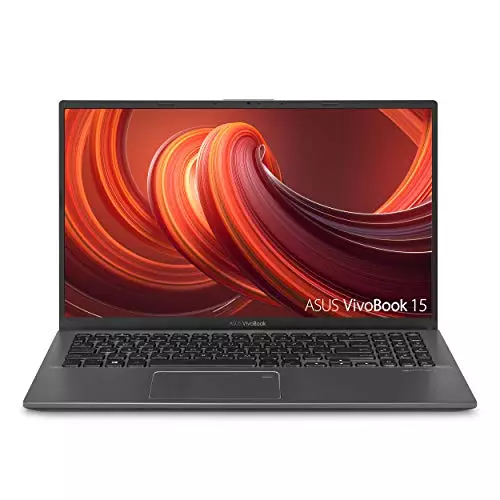 ASUS VivoBook 15 Thin and Light Laptop, 15.6” FHD Display, Intel i3-1005G1 CPU, 8GB RAM, 128GB SSD, Backlit Keyboard, Fingerprint, Windows 10 Ikhaya ku-S Mode, Slate Grey, F512JA-AS34