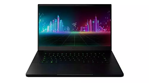 แล็ปท็อปการเล่นเกม Razer Blade 15 Base 2020: Intel Core i7-10750H 6-Core, NVIDIA GeForce GTX 1660 Ti, 15.6' FHD 1080p 120Hz, 16GB RAM, 256GB SSD, อลูมิเนียม CNC, ไฟ Chroma RGB, สีดำ, Windows 10 Home