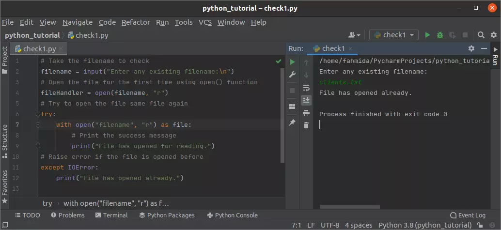 Python'da bir dosyanın açılıp kapatılmadığı nasıl kontrol edilir 11310_1