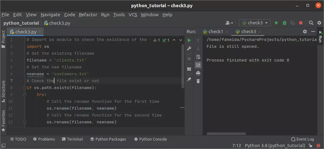 Python'da bir dosyanın açılıp kapatılmadığı nasıl kontrol edilir 11310_3