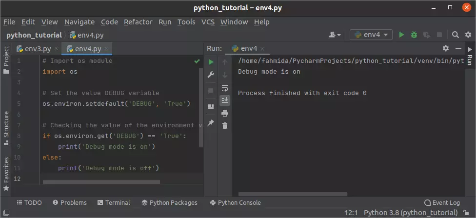 Python'da ortam değişkenleri nasıl alınır ve ayarlanır 11314_4