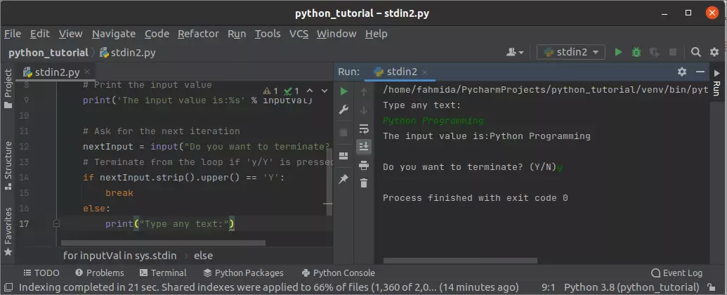 Mokhoa oa ho bala ho tsoa ho stdin ho Python 11316_2