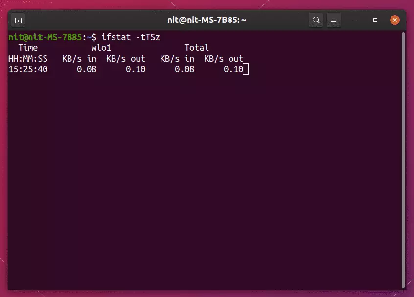 Command Line Network Speed Monitoring Apps para sa Linux 11325_2