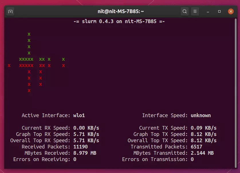 Command Line Network Speed Monitoring Apps para sa Linux 11325_3