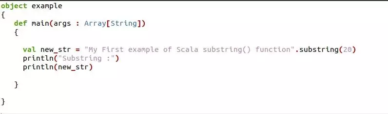 Scala Substring funktsiyasi 11364_2