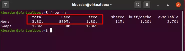 Yuav ua li cas txheeb xyuas RAM hauv Linux 11413_2