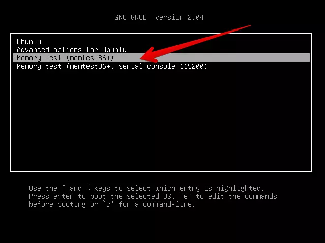 Sut i Rhedeg Memtest yn Ubuntu 20.04 11414_1