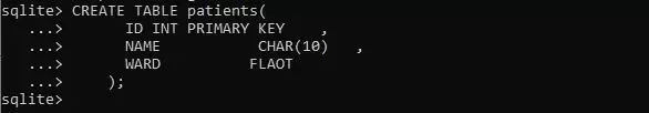 SQLite Yana aiwatar da Bayanan SQL Daga Fayil 1141_2