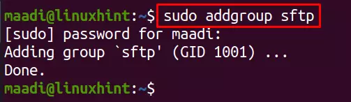 Si të konfiguroni serverin SFTP në Ubuntu 11438_6