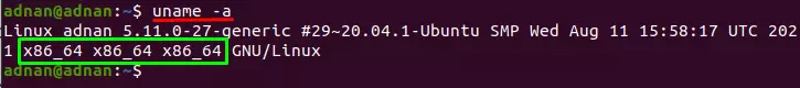 మీ Linux సిస్టమ్ 32bit లేదా 64bit అని ఎలా తనిఖీ చేయాలి 11454_2