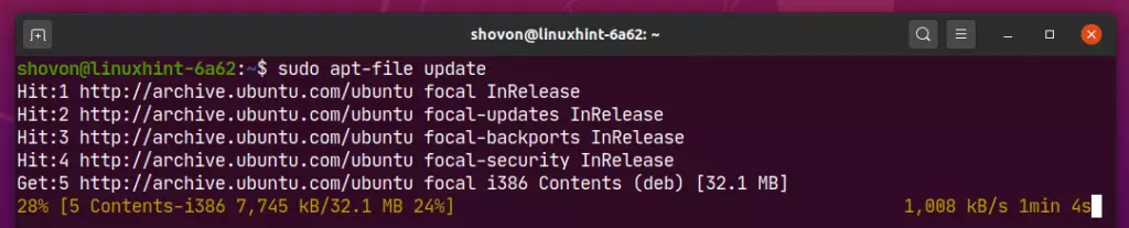 Trobeu quin paquet conté un fitxer específic a Ubuntu 20.04 LTS 11535_7