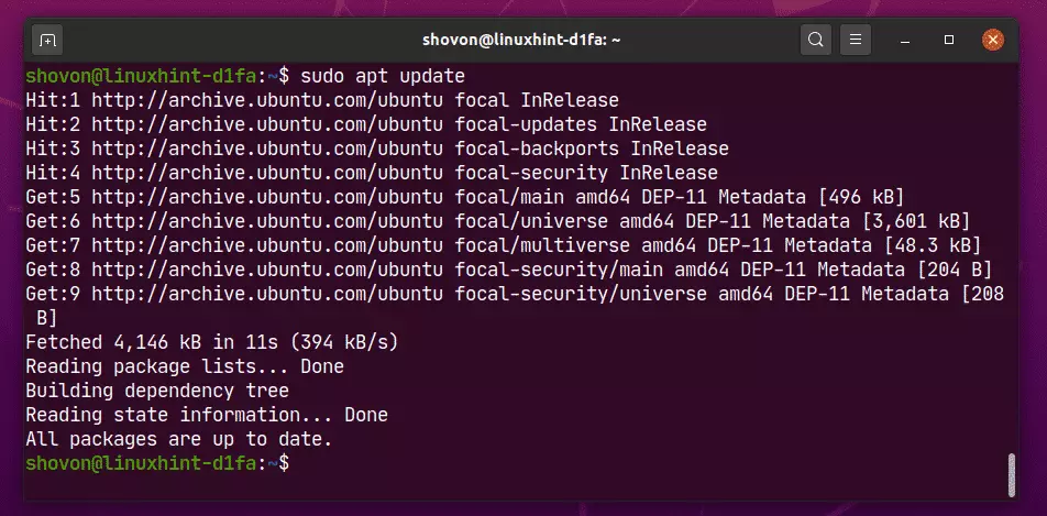 قم بتثبيت برامج ترميز الوسائط المتعددة Ubuntu 20.04 LTS 11536_4