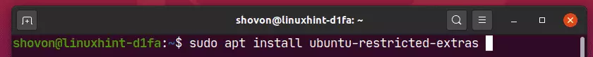 Nainstalujte multimediální kodeky Ubuntu 20.04 LTS 11536_6