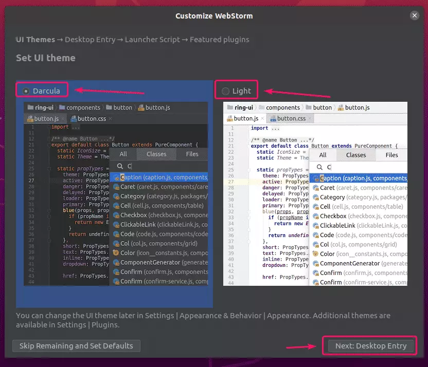 Gushyira WebStorm kuri Ubuntu 20.04 LTS 11539_17