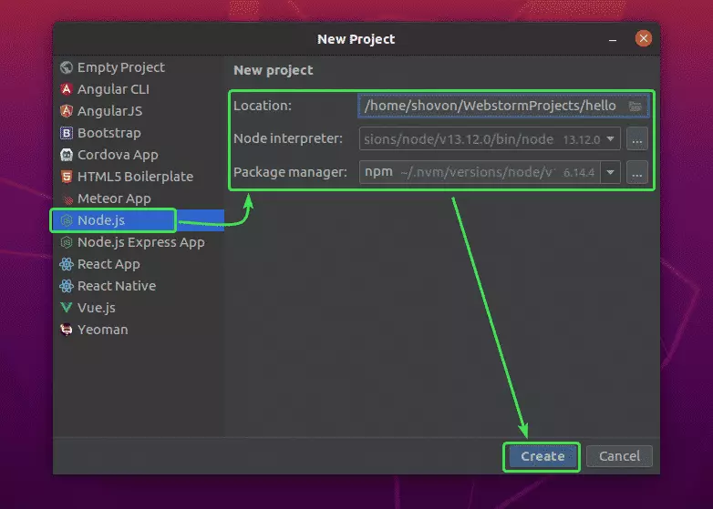 Txhim kho WebStorm ntawm Ubuntu 20.04 LTS 11539_26