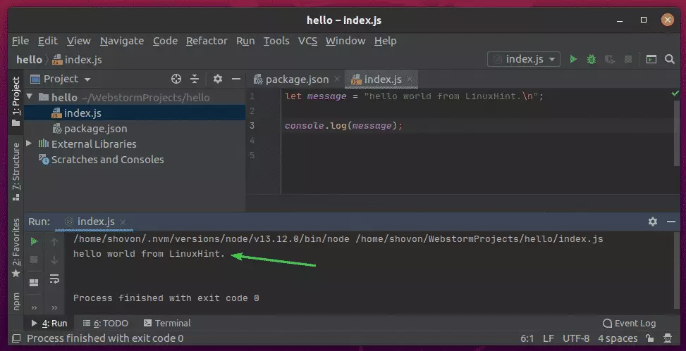 Ukufaka i-WebStorm ku-Ubuntu 20.04 LTS 11539_32